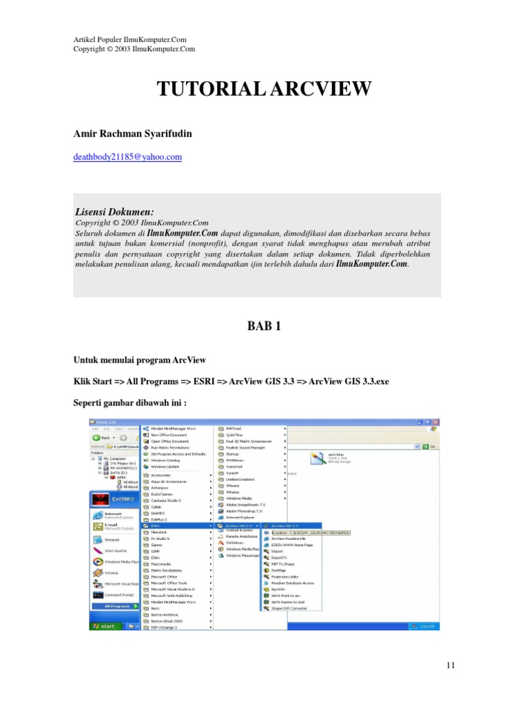 Tutorial Arcview | PDF