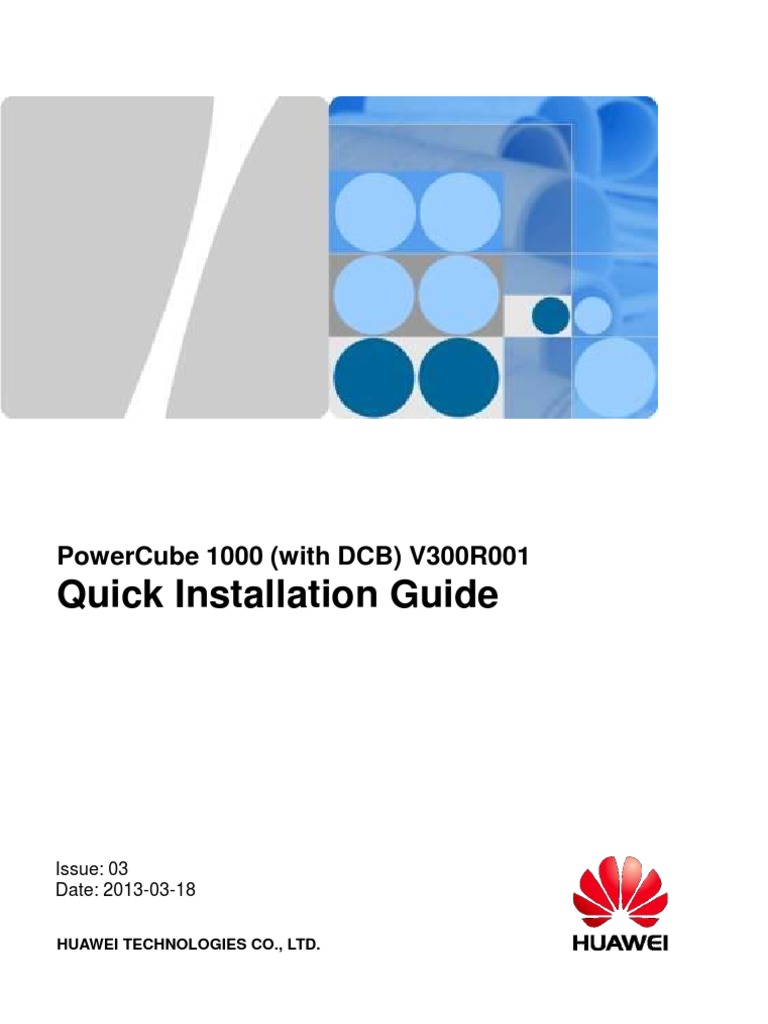 Huawei PowerCube 1000 Installation Guide | PDF | General Packet Radio ...