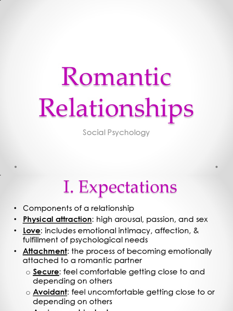 Psychology of Romantic Relationships | PDF | Romance (Love) | Sexual ...