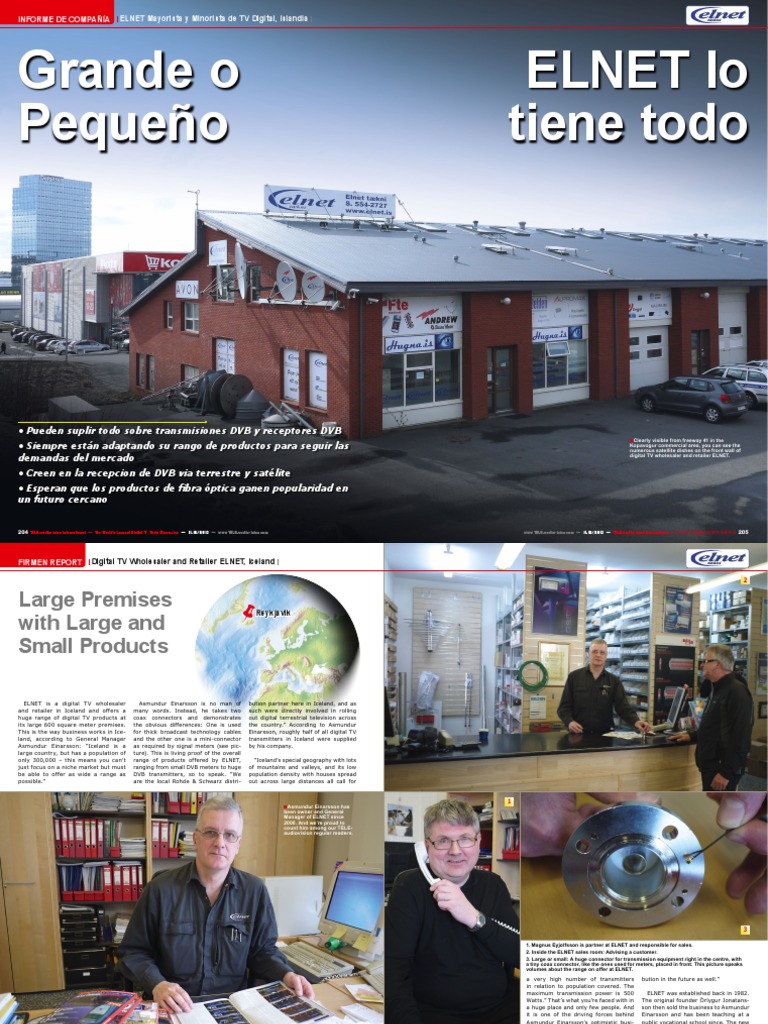 Grande O Pequeño Elnet Lo Tiene Todo: Elnet Mayorista Y Minorista de TV ...