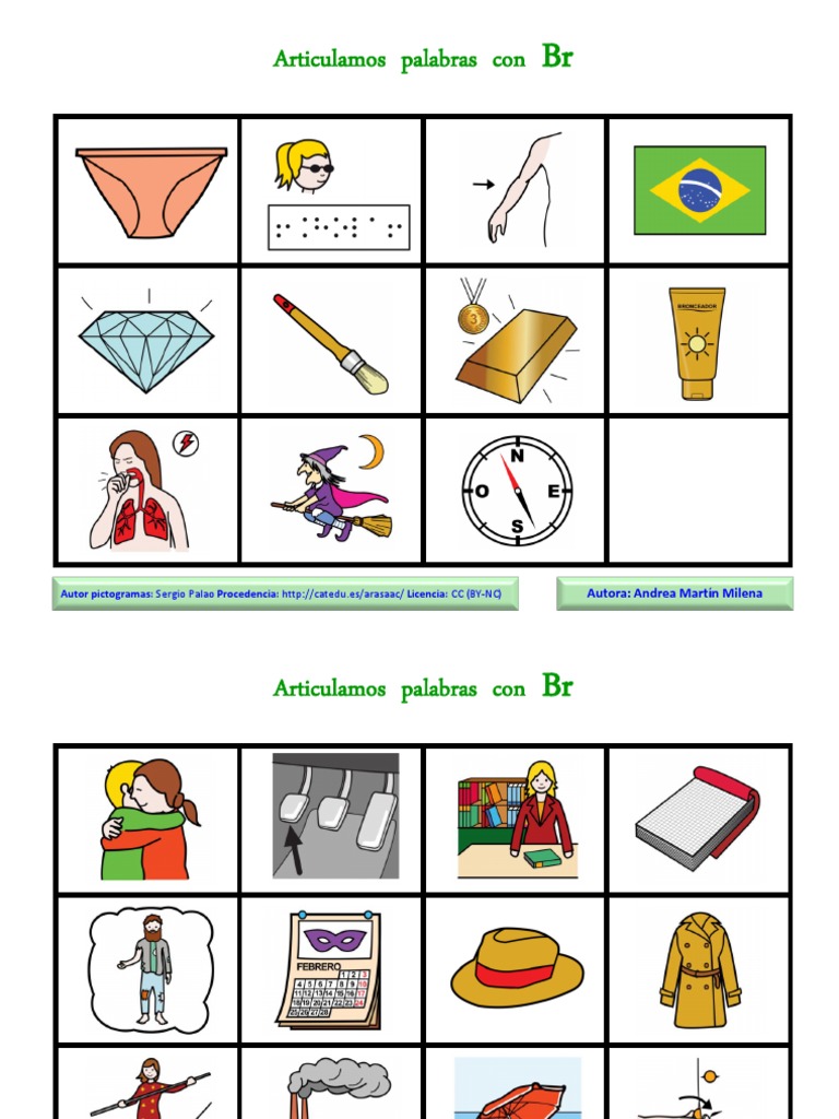 Palabras y objetos con "br" | PDF