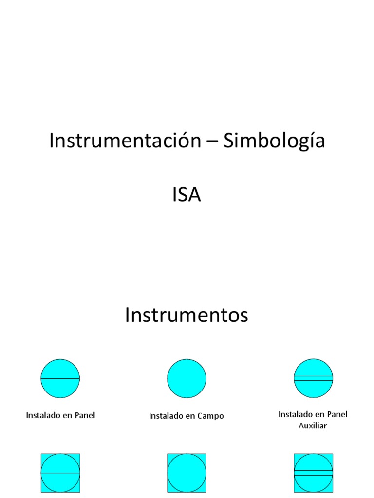 Simbologia Instrumentacion ISA | PDF | Máquinas | Ingeniería Química