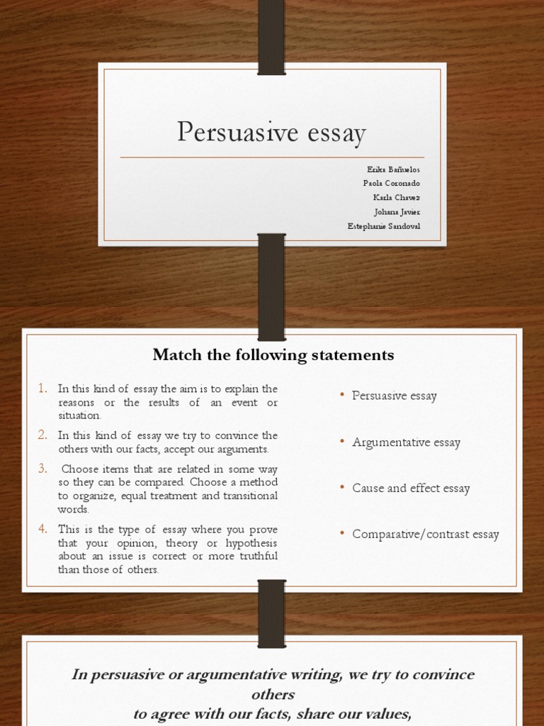 Guide to Writing Persuasive Essays | PDF | Persuasion | Essays