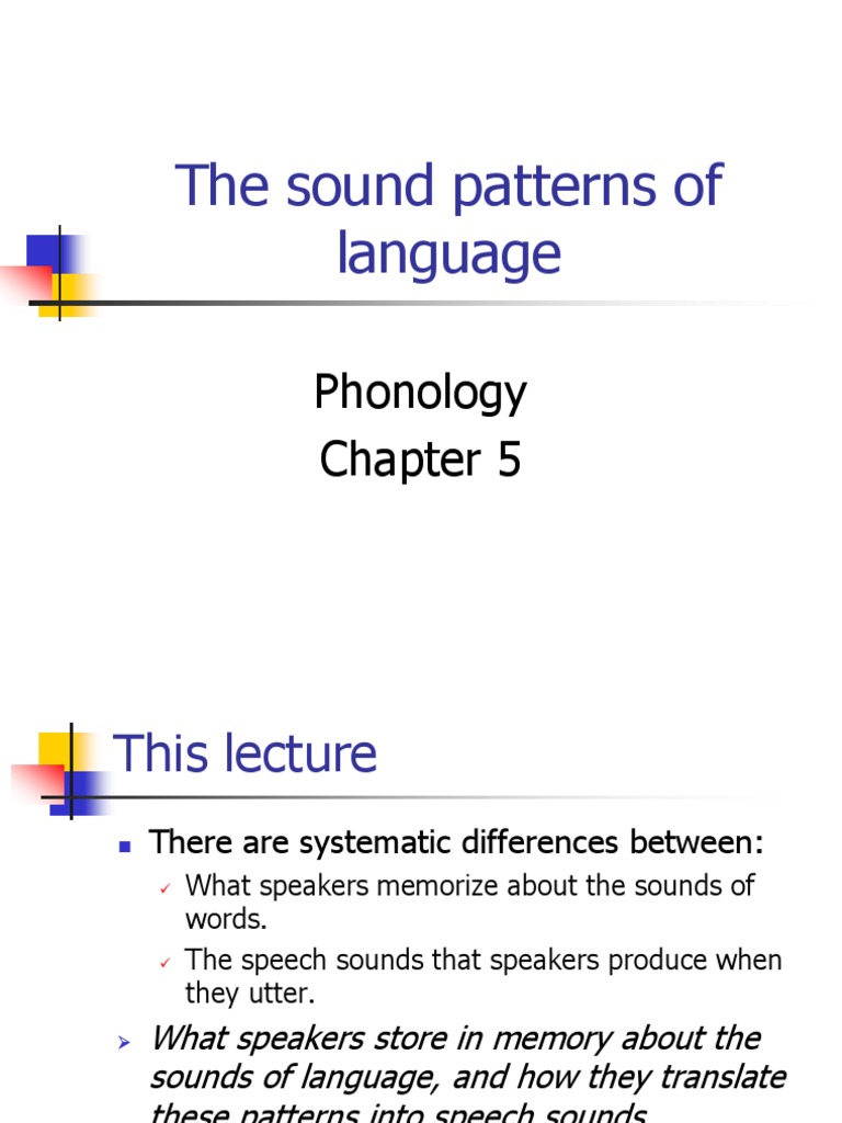 Phonology - The Sound Patterns of Language | Syllable | Phonology