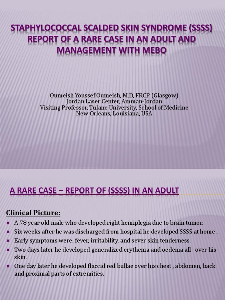 Staphylococcal Scalded Skin Syndrome (SSSS) | Medical Specialties ...