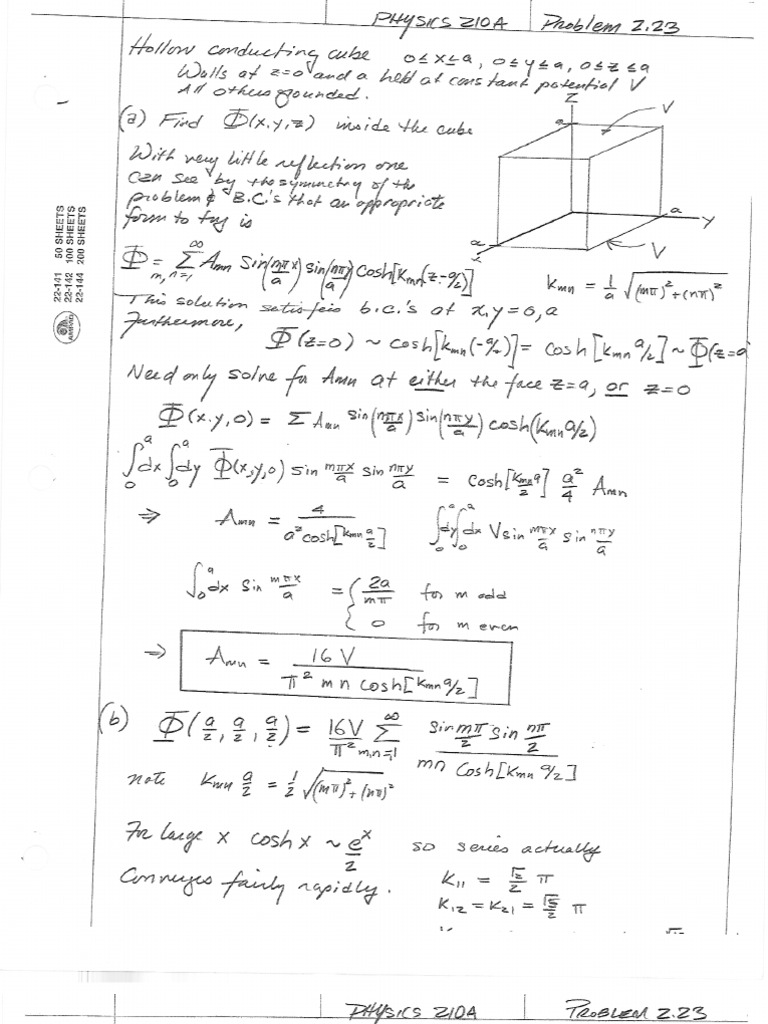 Physics 210a Problem 2 23 Ji | PDF
