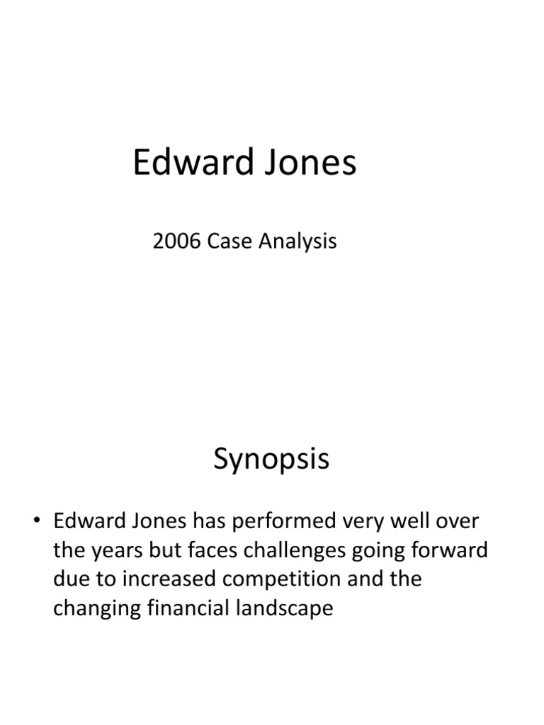 Edward Jones | PDF | Swot Analysis | Investor