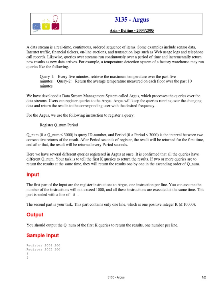 3135 - Argus: Input | PDF | Teaching Methods & Materials | Technology ...