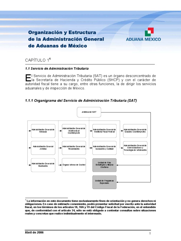 Estructura de Aduana México | aduana | El comercio internacional