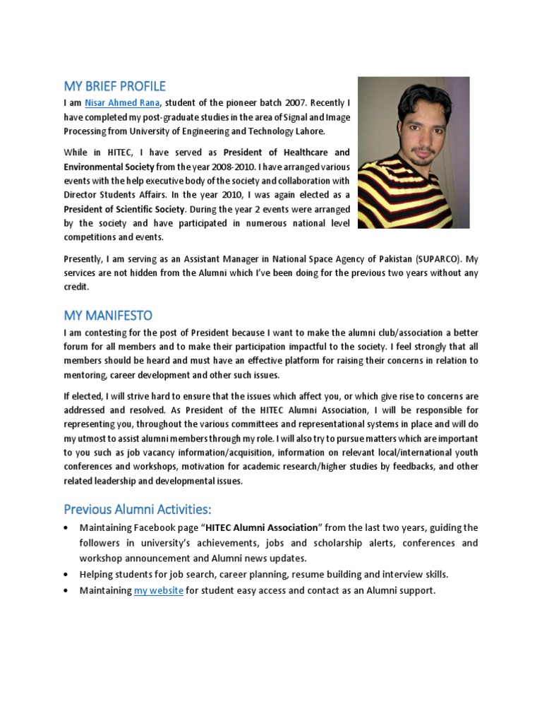 Manifesto Of Alumni Pdf Pdf Facebook University