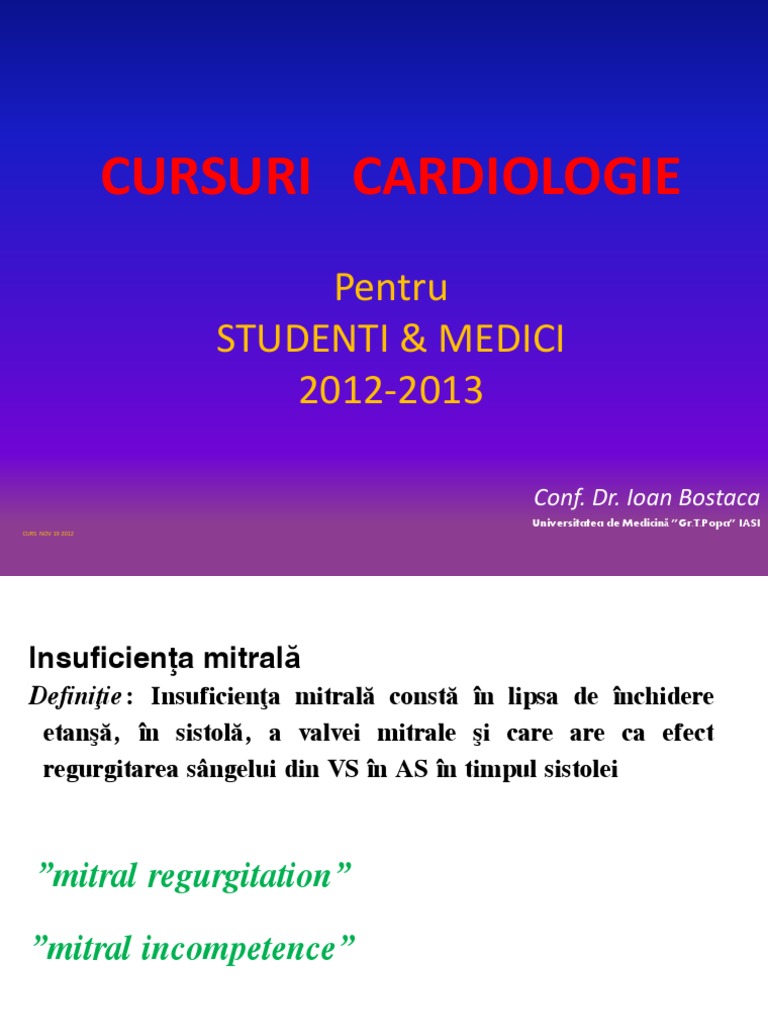 Insuficienta Mitrala PDF | PDF