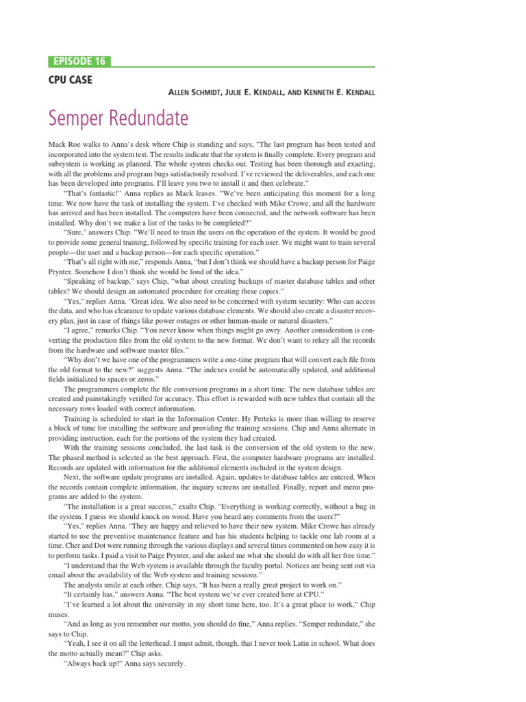 Kendall Sad9 Cpu 16 Pdf Pdf Programmer Databases