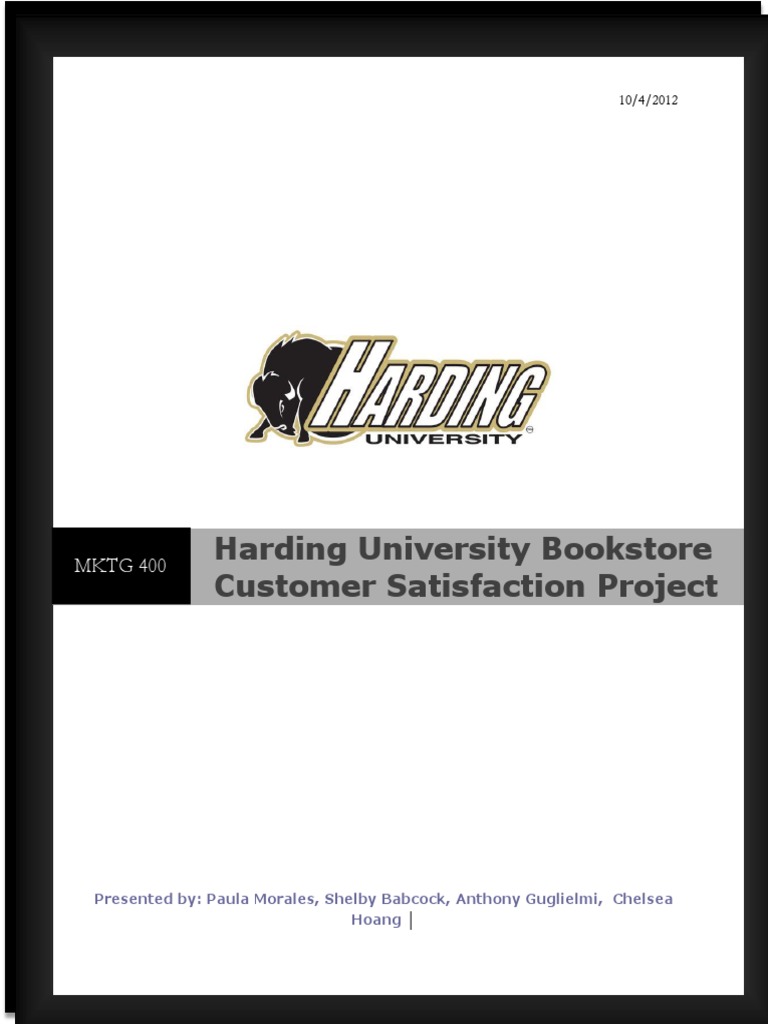 Hu Bookstore Final Report | PDF | Textbook | Survey Methodology