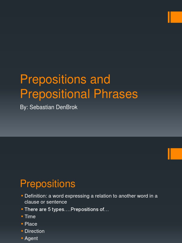 Understanding Prepositions and Phrases | PDF