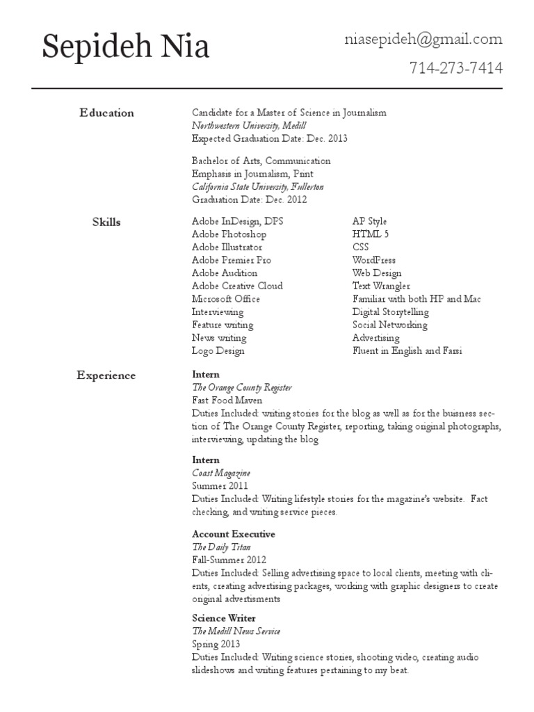 Resume PDF | PDF