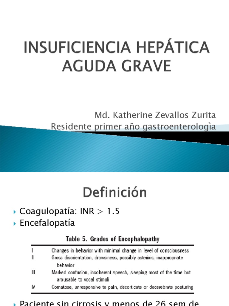 Insuficiencia Hepatica Aguda | PDF