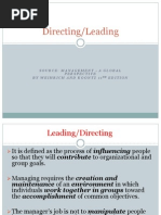 Directing PPT Final | PDF | Leadership | Communication