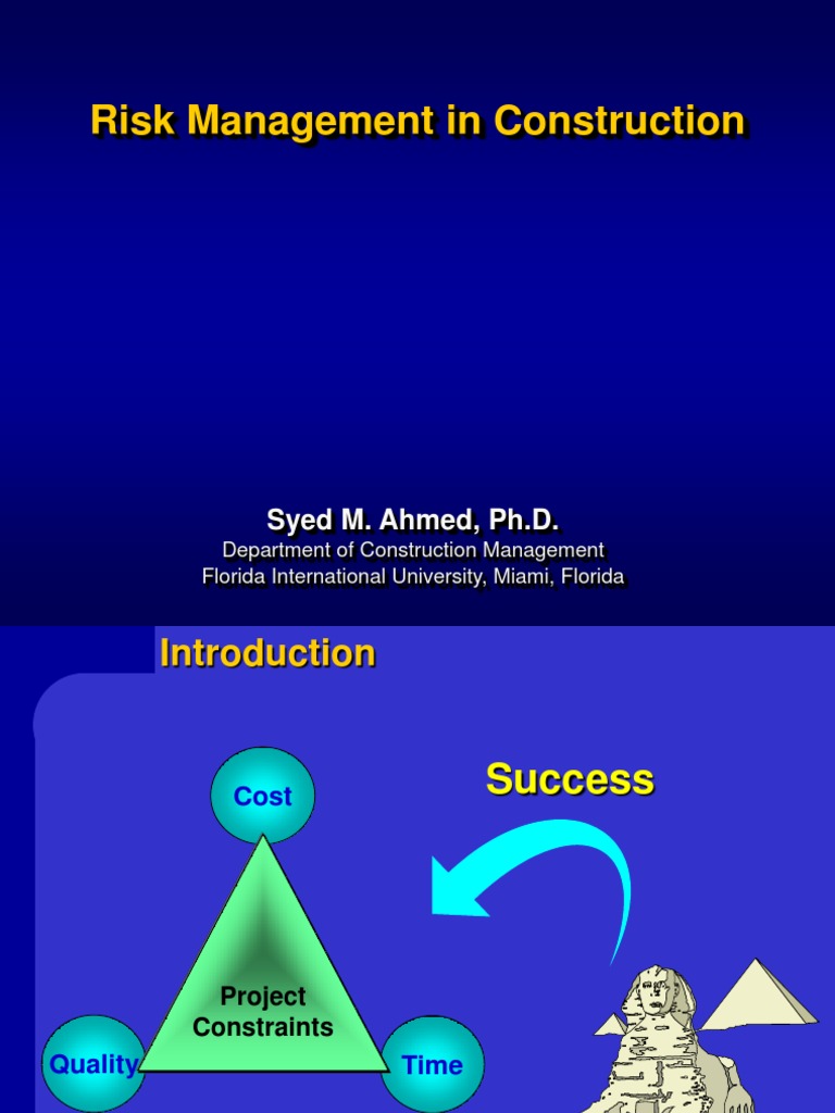 A Comprehensive Overview of Risk Management in Construction Projects ...