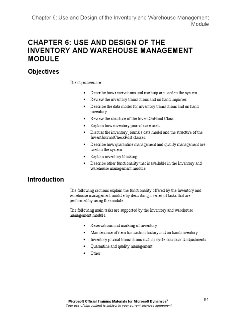Ax2012 Enus Deviv 06 PDF | PDF | Inventory | Class (Computer Programming)