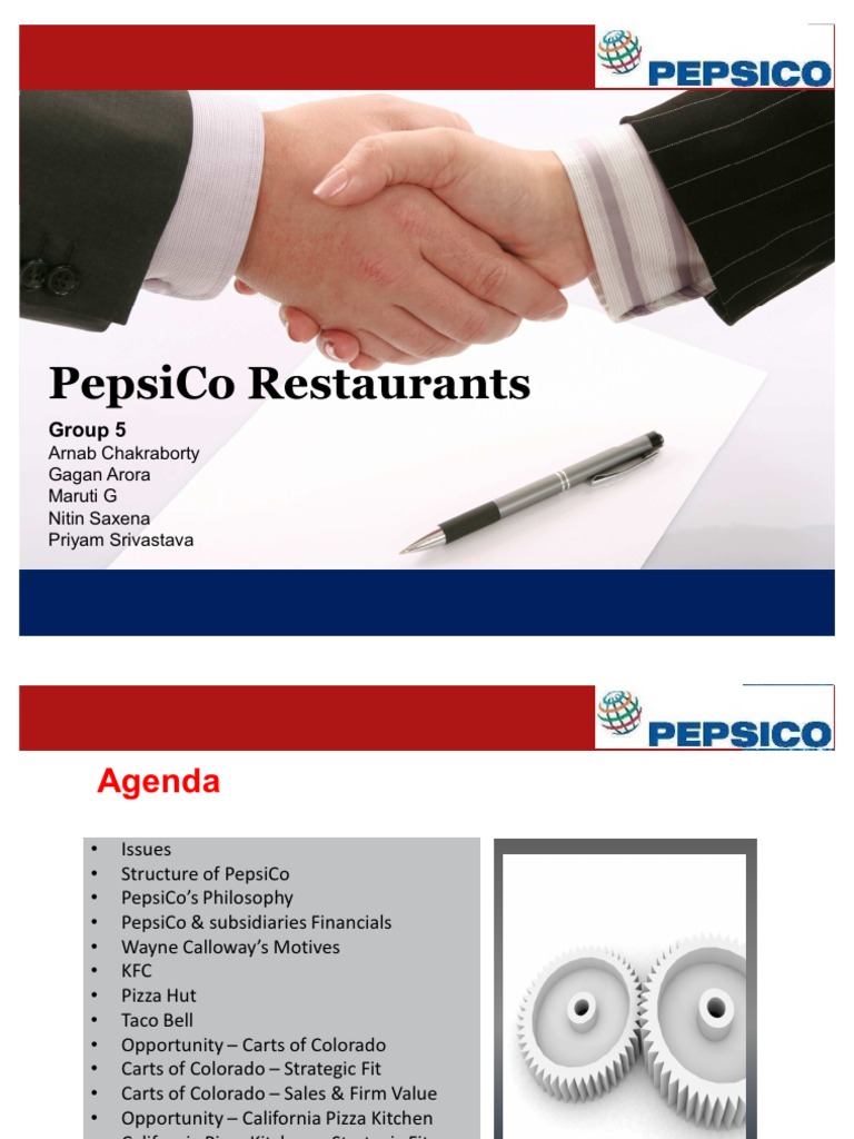 PepsiCo | PDF | Pepsi Co | Sales