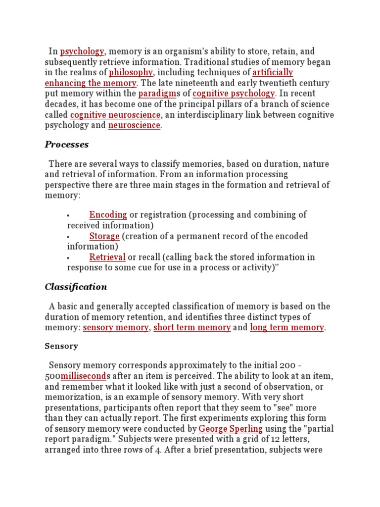 Psychology Philosophy Artificially Enhancing The Memory Paradigm ...