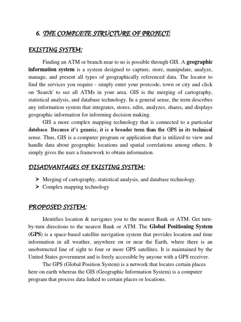 The Complete Structure of Project | PDF | Geographic Information System ...