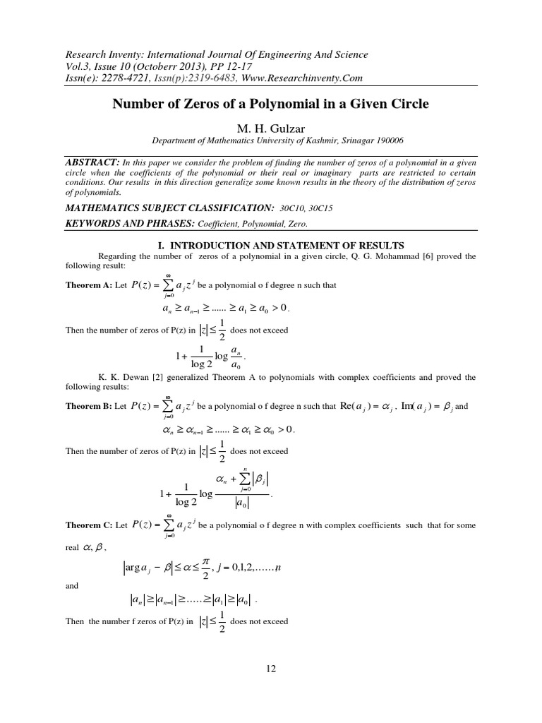 Research Inventy: International Journal of Engineering and Science ...