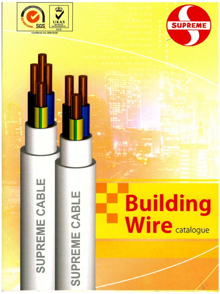 Building Wire Catalogue Power Cable PDF | PDF | Wire | Manufactured Goods