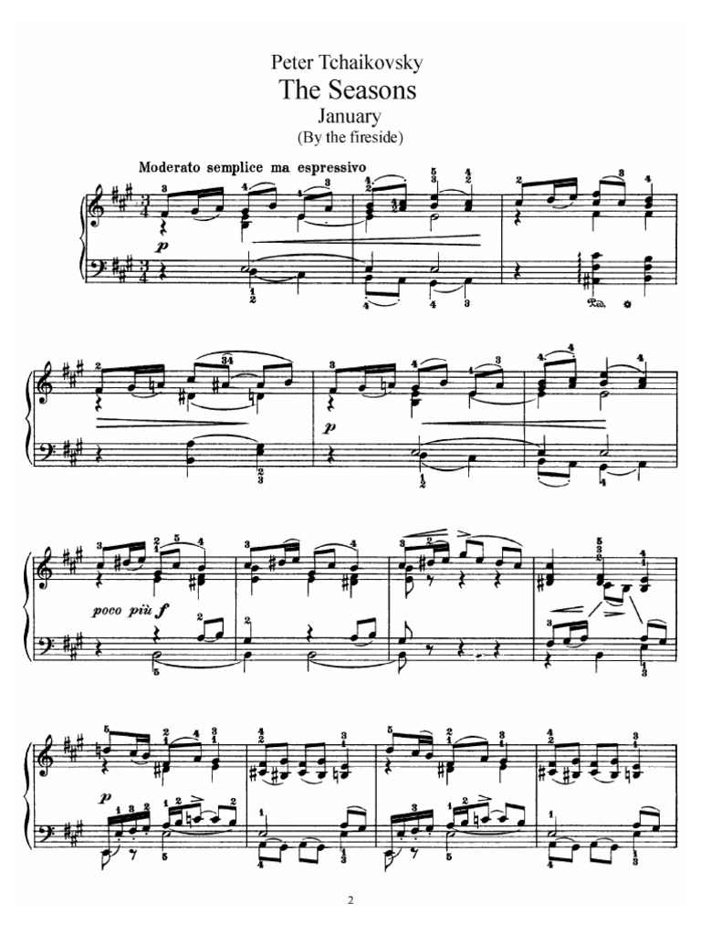Tchaikovsky - June - Barcarolle PDF | PDF | Musical Compositions ...