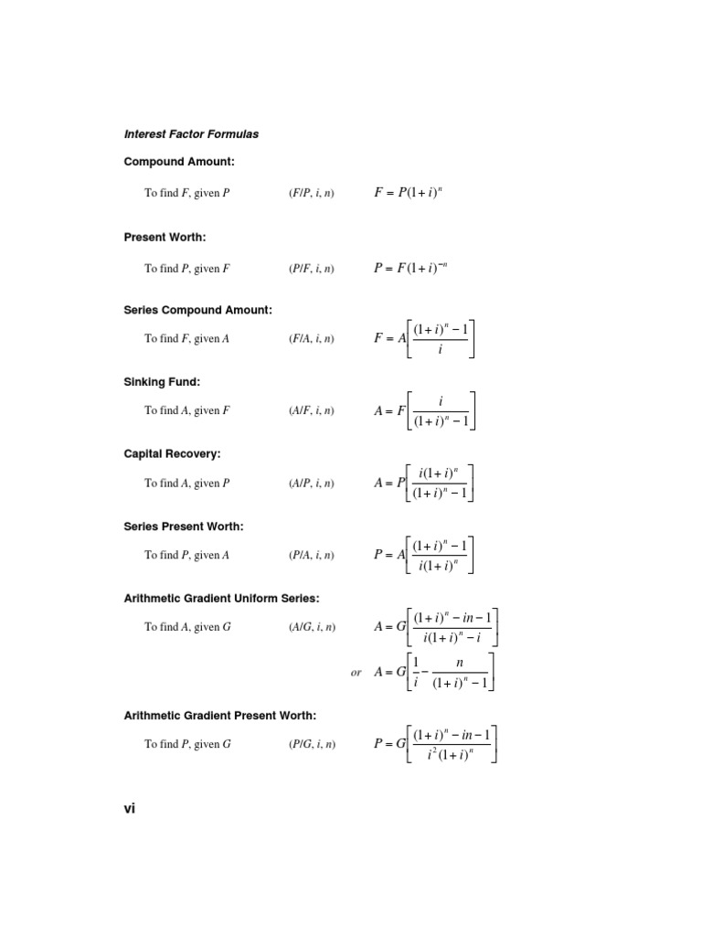 Formulas PDF | PDF