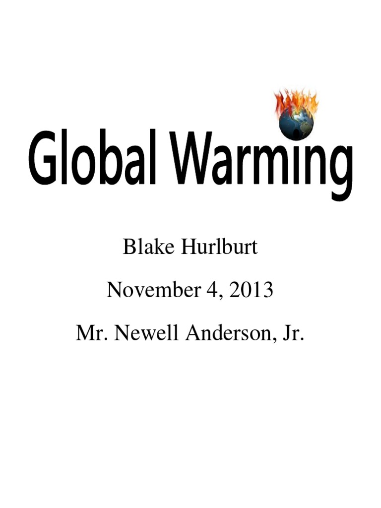 Global Warming Research Project | PDF | Global Warming | Greenhouse Effect