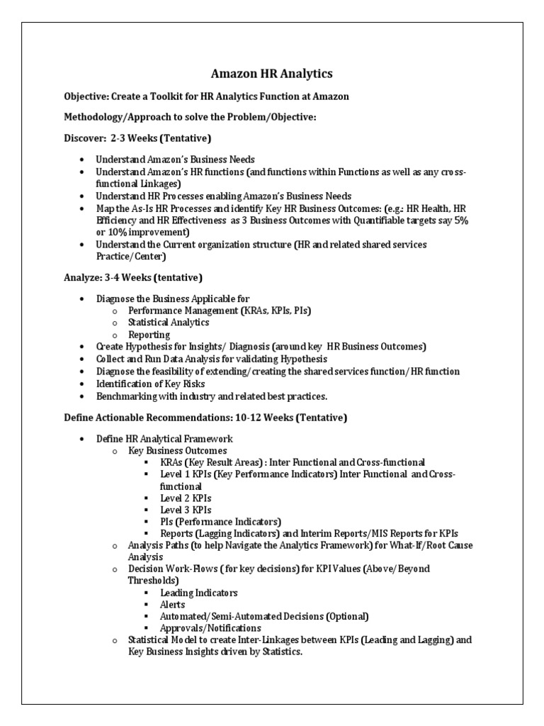 Amazon HR Analytics | PDF | Analytics | Performance Indicator