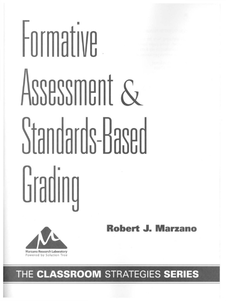 Formative Assessment - Marzano PDF | PDF