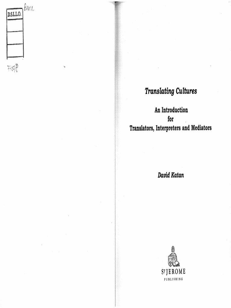 David Katan - Translating Cultures - An Introduction For Translators ...
