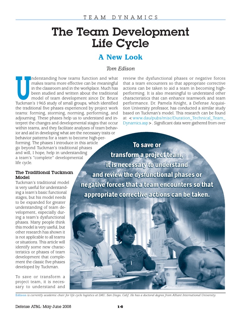 Team Development Life Cycle - mj08 PDF | PDF | Leadership | Creativity