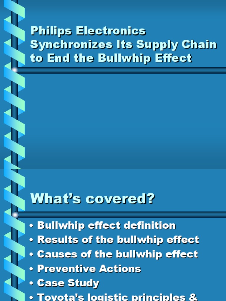 Philips Electronics Synchronizes Its Supply Chain | PDF | Inventory ...