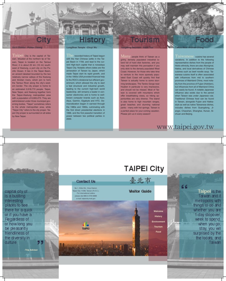 Hometown Brochure Design | PDF | Taipei | Taiwan