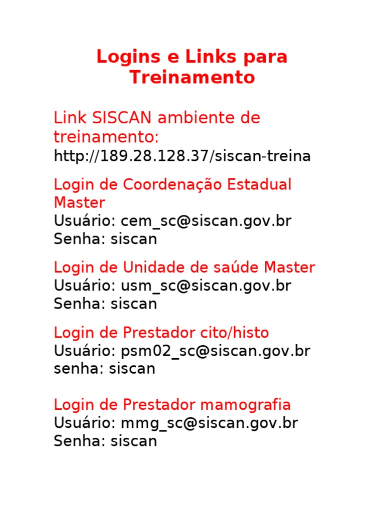 Logins e Senhas | PDF