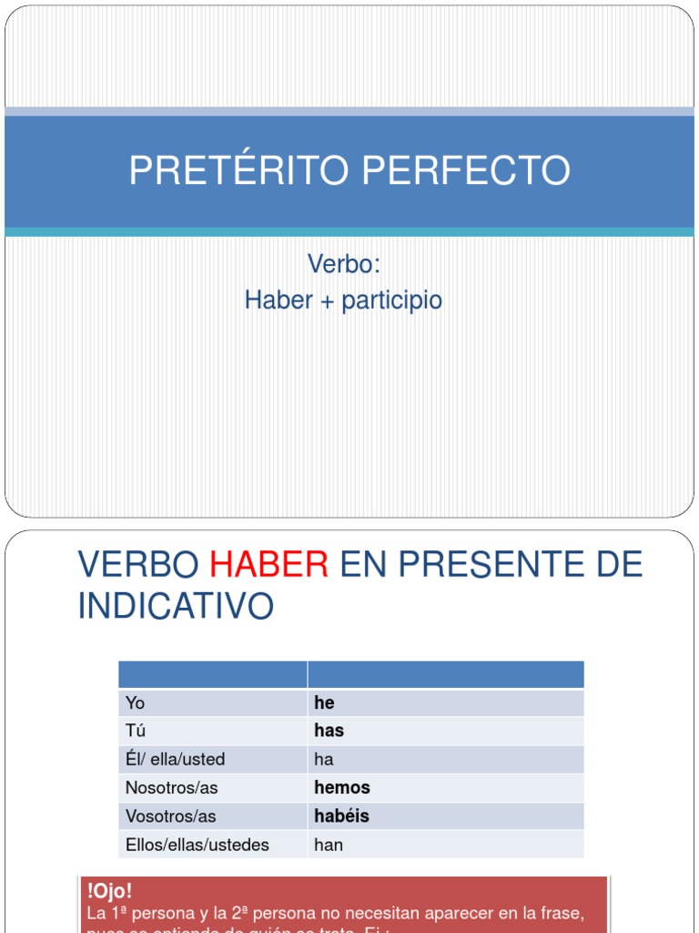 Conversación Preterito Perfecto | PDF