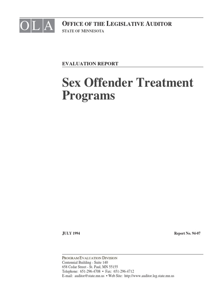 Sex Offender Treatment Program | PDF | Sex Offender | United States ...