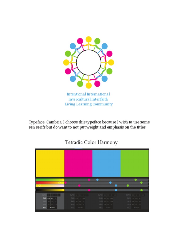 Tetradic Color Harmony | PDF