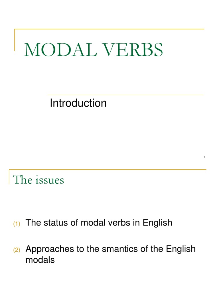 Modal Verbs PDF | PDF | Modal Logic | Lexical Semantics