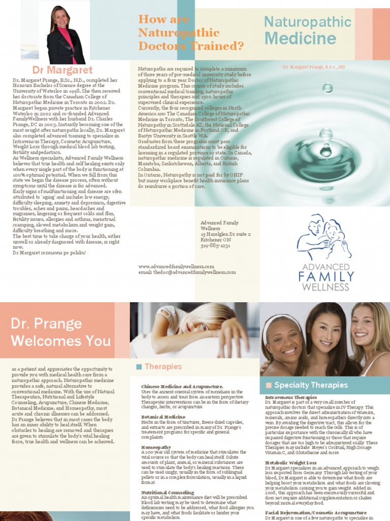 Naturopathic Brochure PDF | PDF | Naturopathy | Dietary Supplements