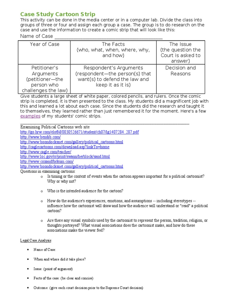 Cartoon-Analysis-Case Study | PDF | Comic Strips | Cartooning