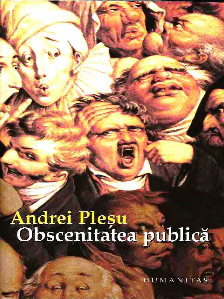 Andrei Plesu - Obscenitatea Publica | PDF