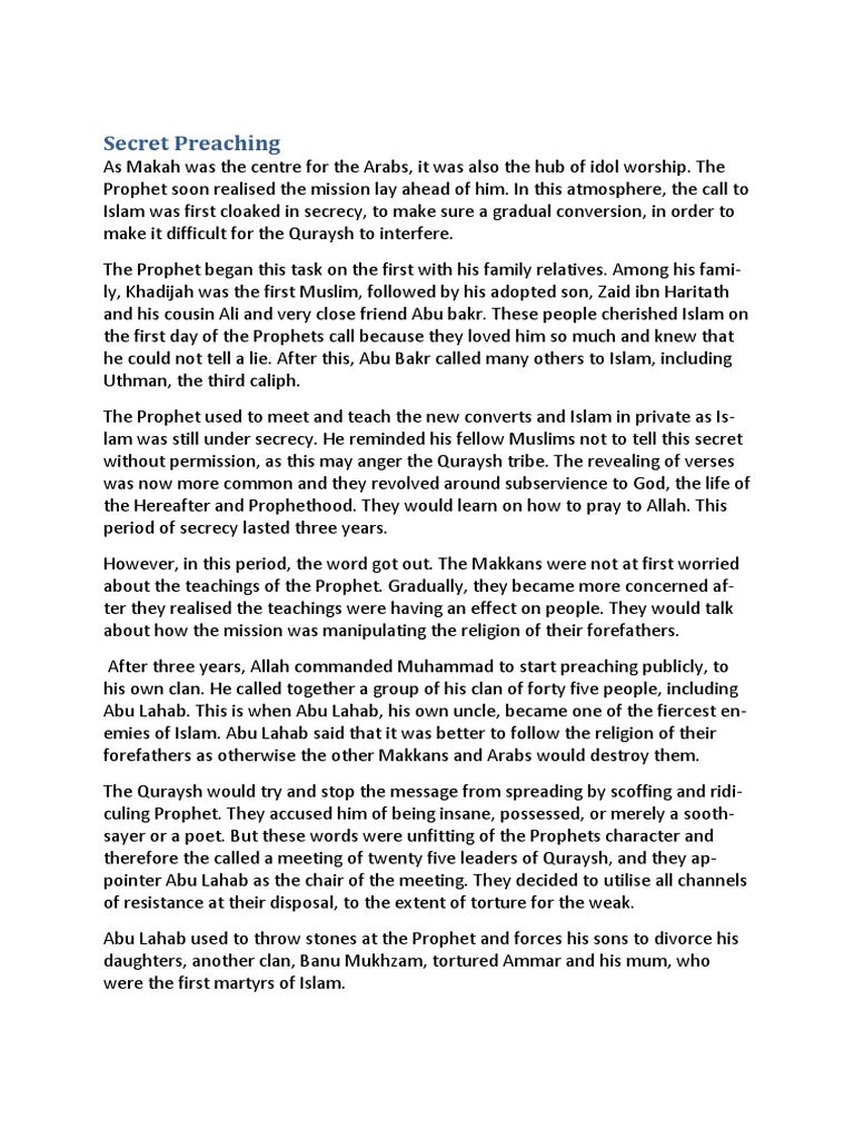 Seerah of The Prophet | PDF | Medina | Muhammad