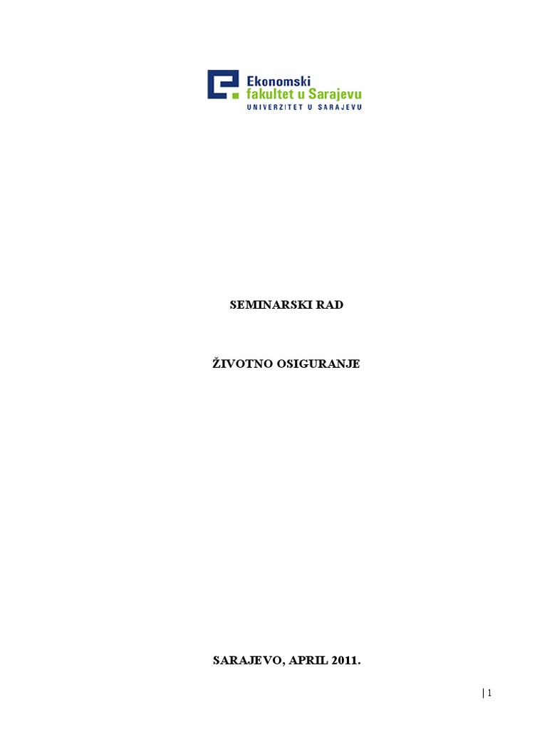 Zivotno Osiguranje | PDF