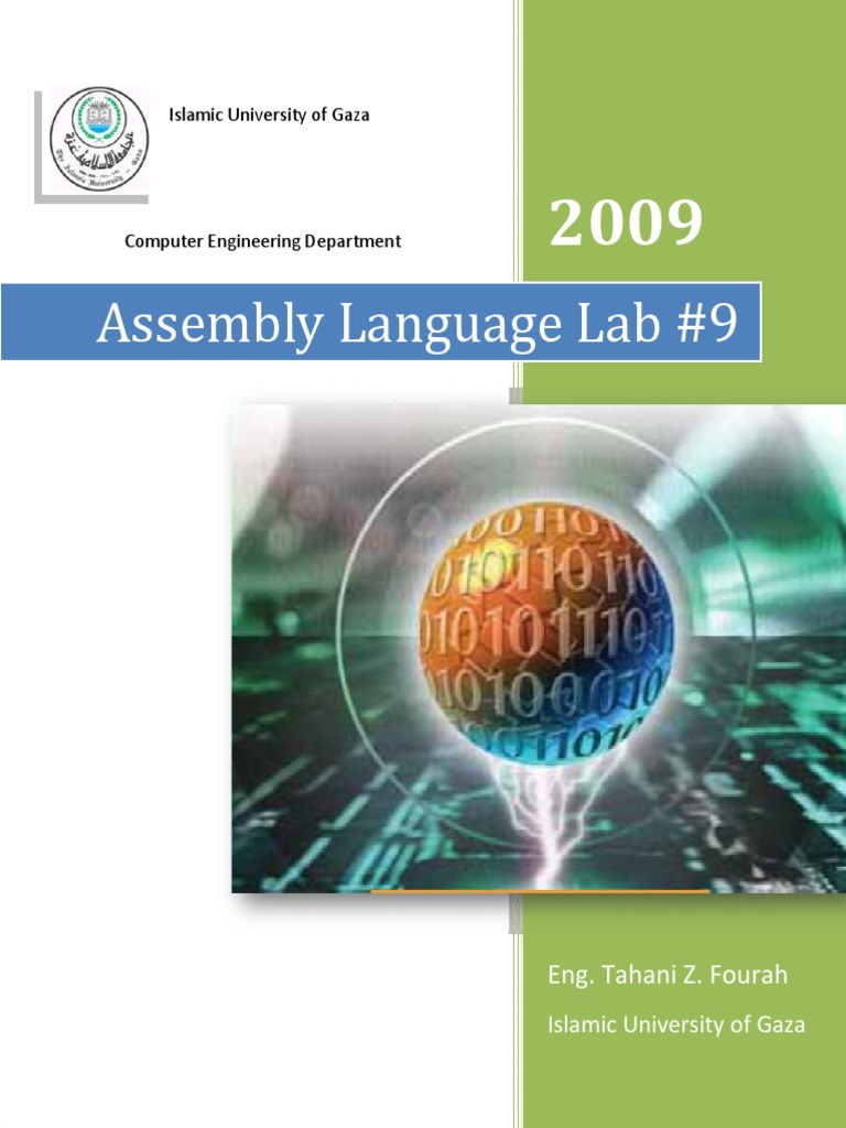 AssemblyLab 9 | PDF | Assembly Language | Input/Output