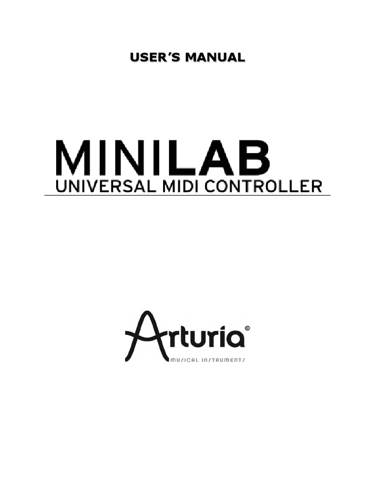 Arturia Minilab Manual PDF | PDF | Synthesizer | Media Technology