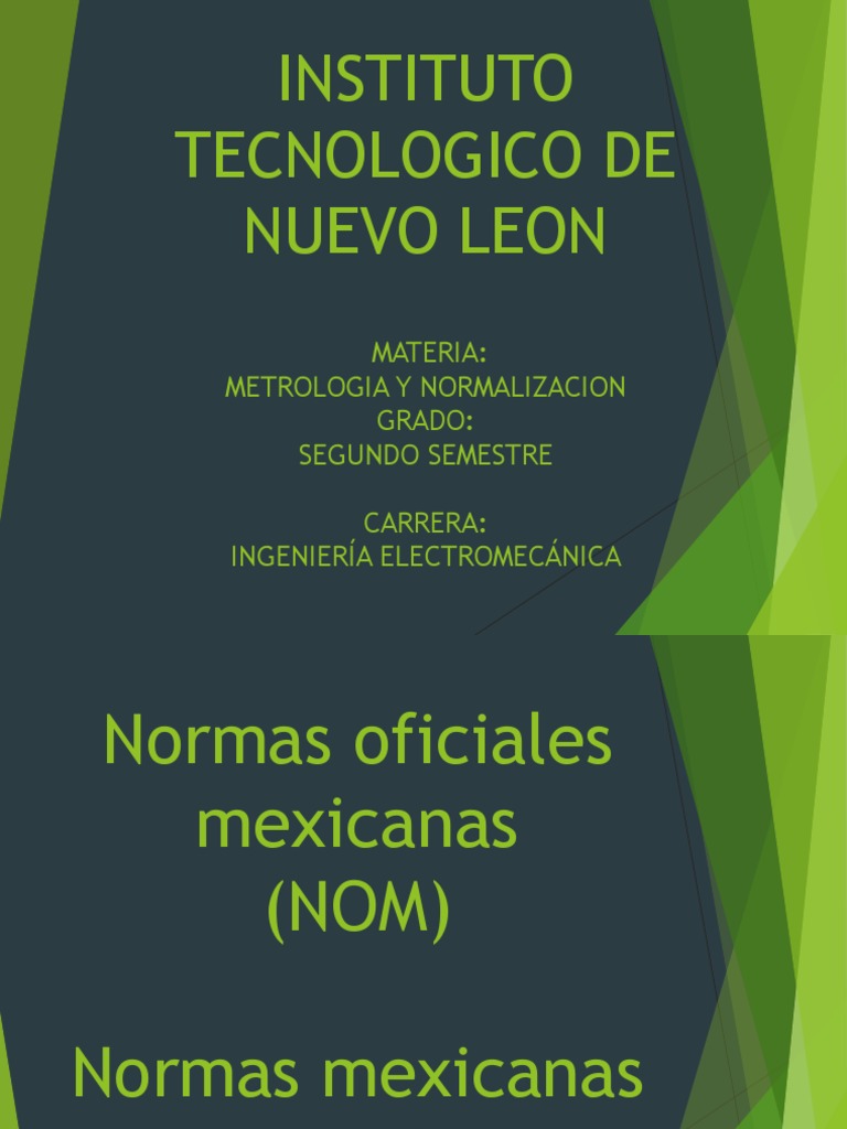 Normas NOM y NMX en México | PDF | Tecnología